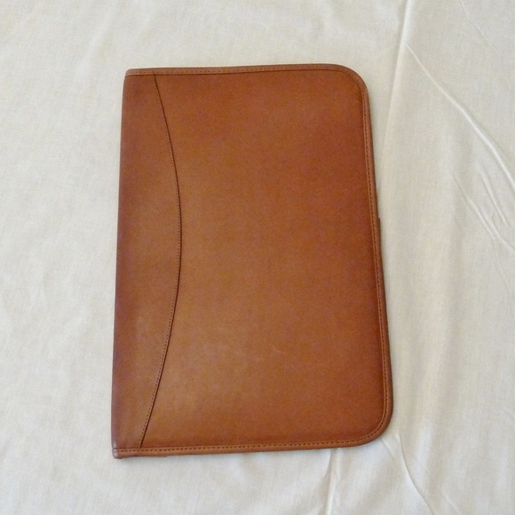 Levenger | Accessories | Levenger Folio Tan Leather Nwob | Poshmark